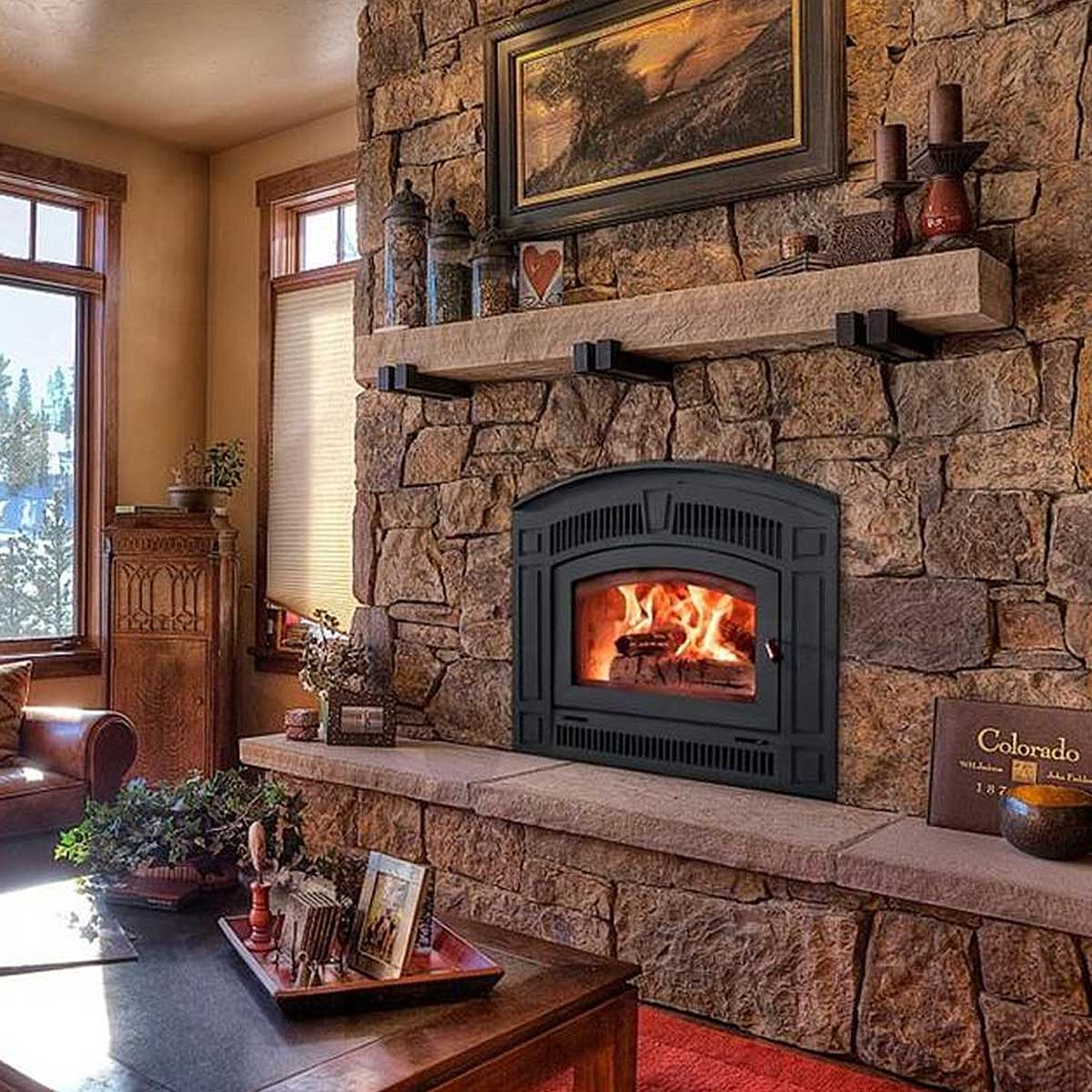 RSF Pearl 3600 Wood Fireplace Monroe Fireplace